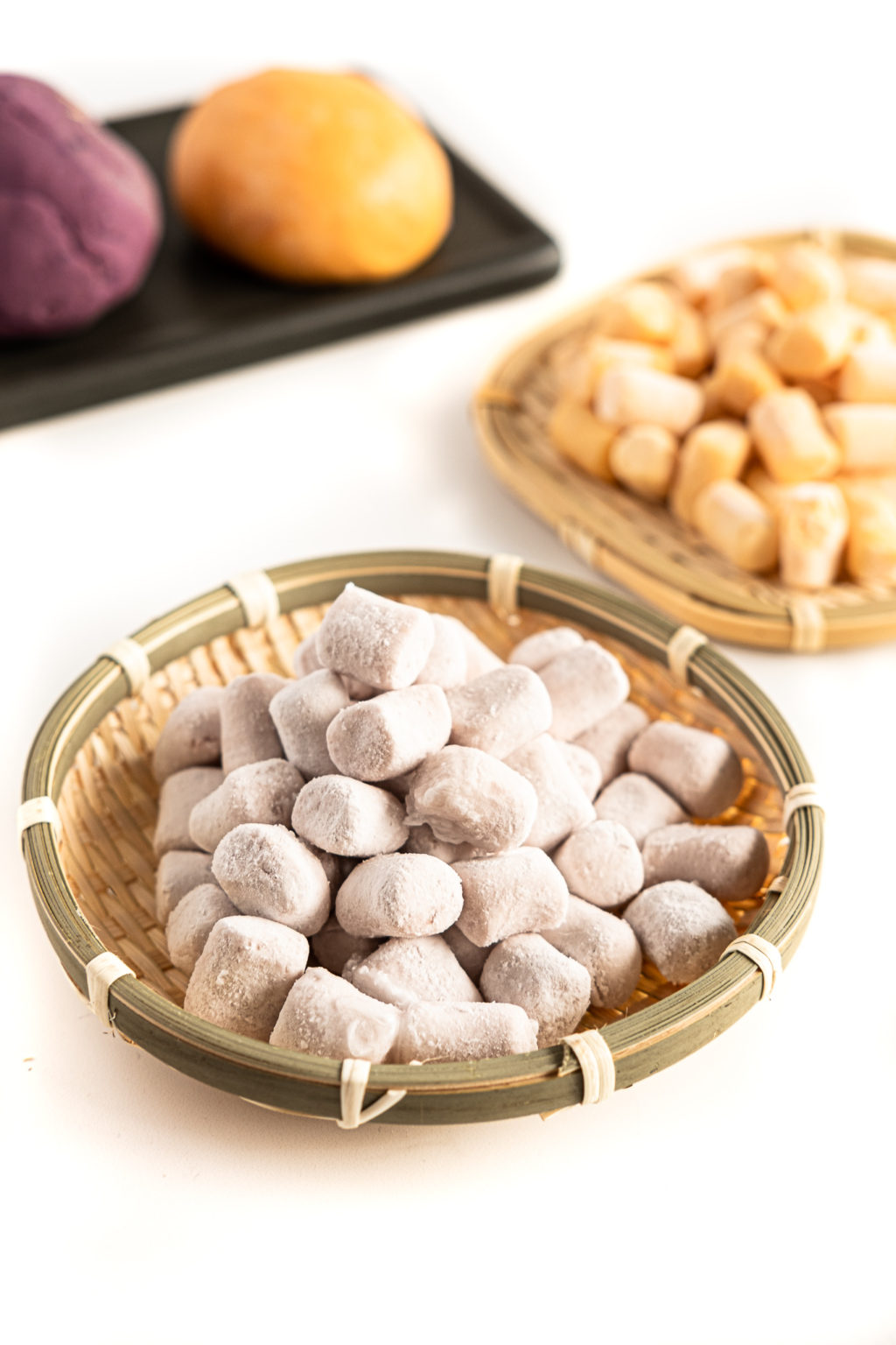 Taiwanese Taro and Sweet Potato Balls Dessert - One Happy Bite