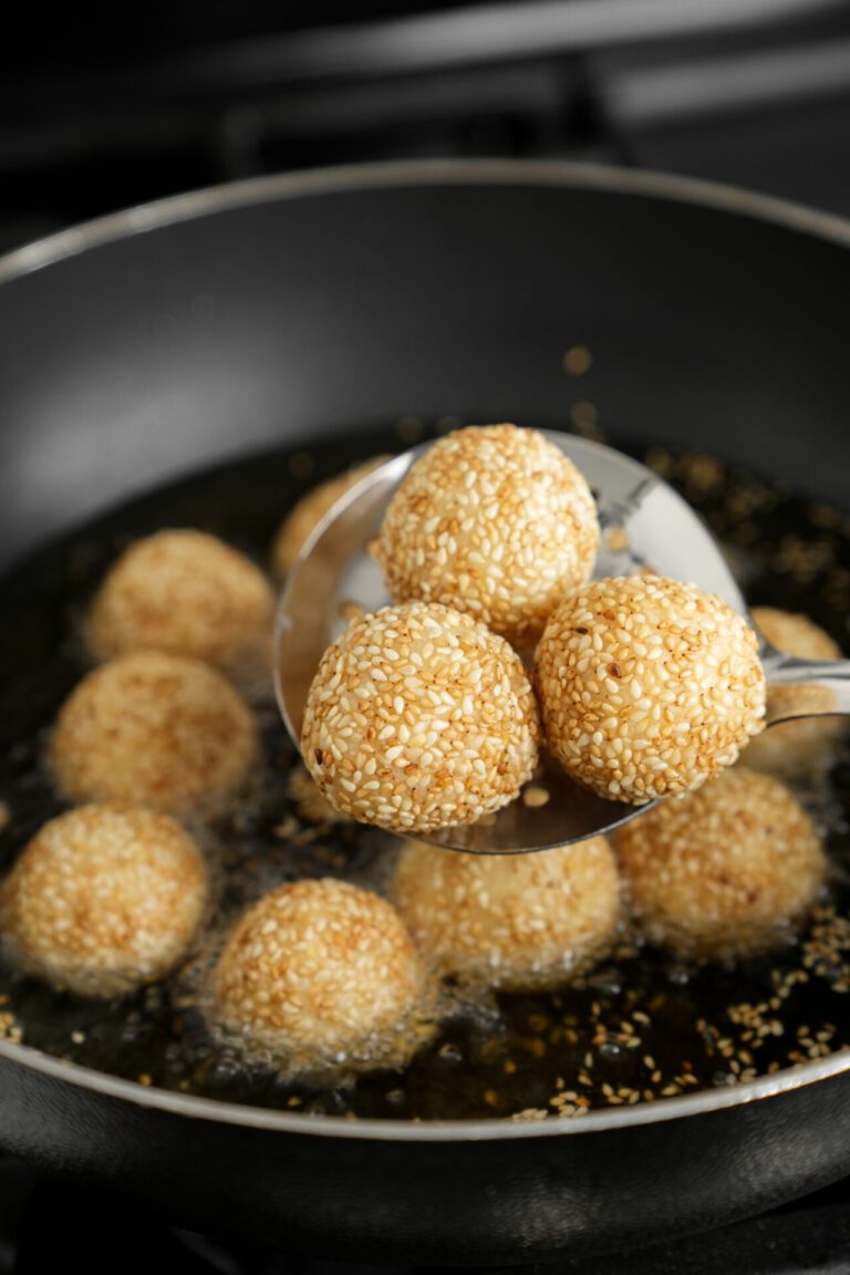 Sesame Balls Recipe (5 Ingredients) - One Happy Bite
