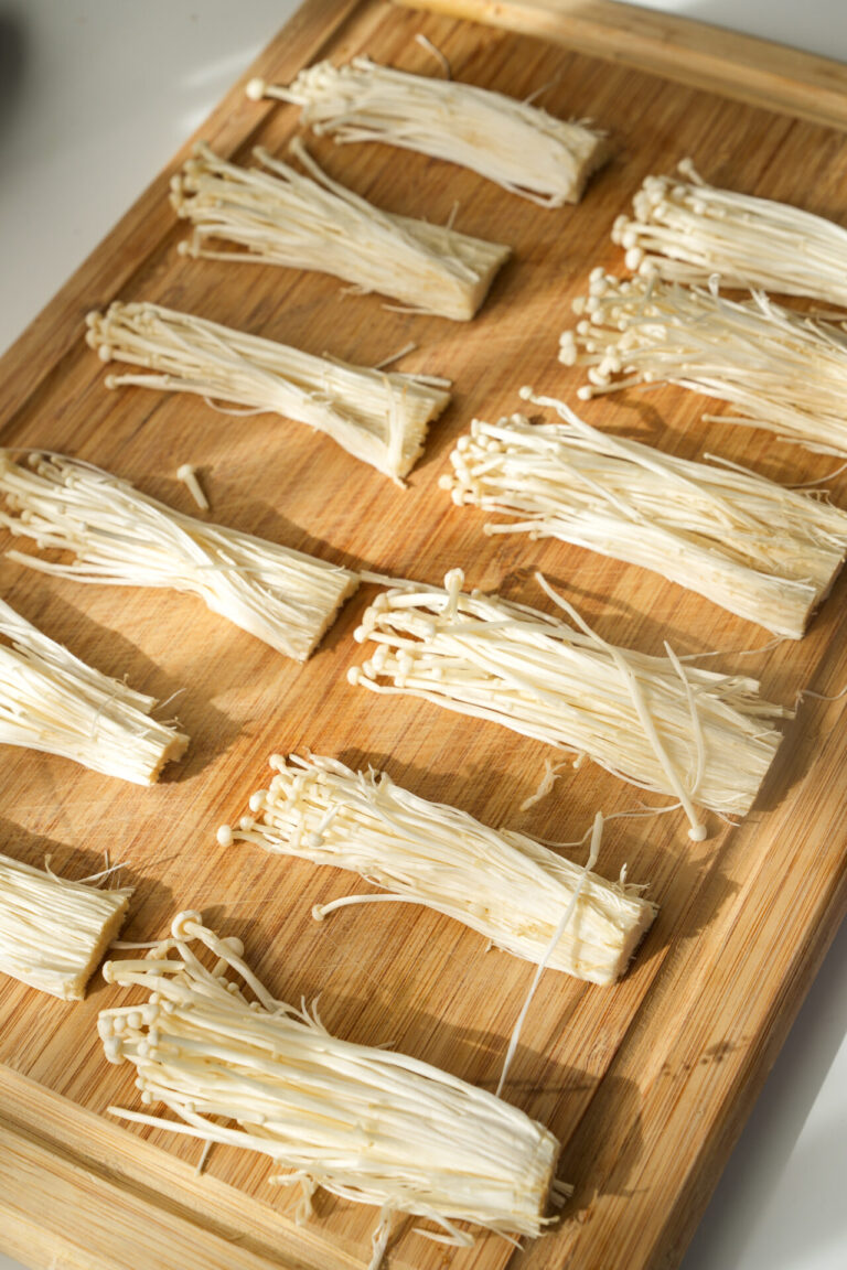 Enoki Mushroom Beef Rolls - One Happy Bite