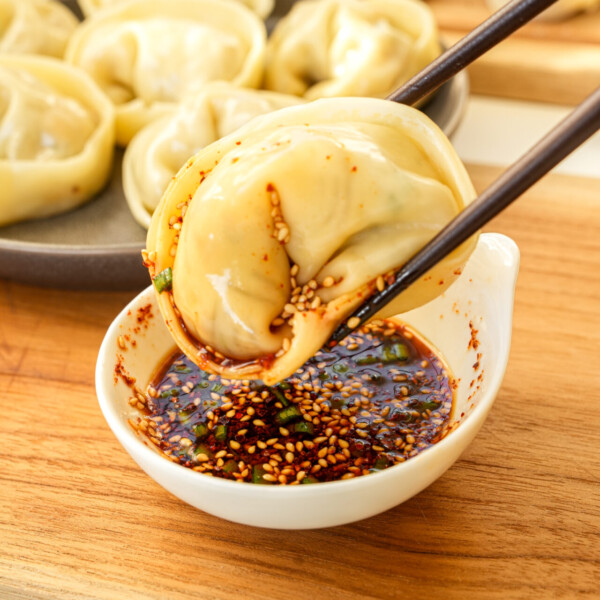 Korean Kimchi Mandu Dumplings (Steamed) - One Happy Bite