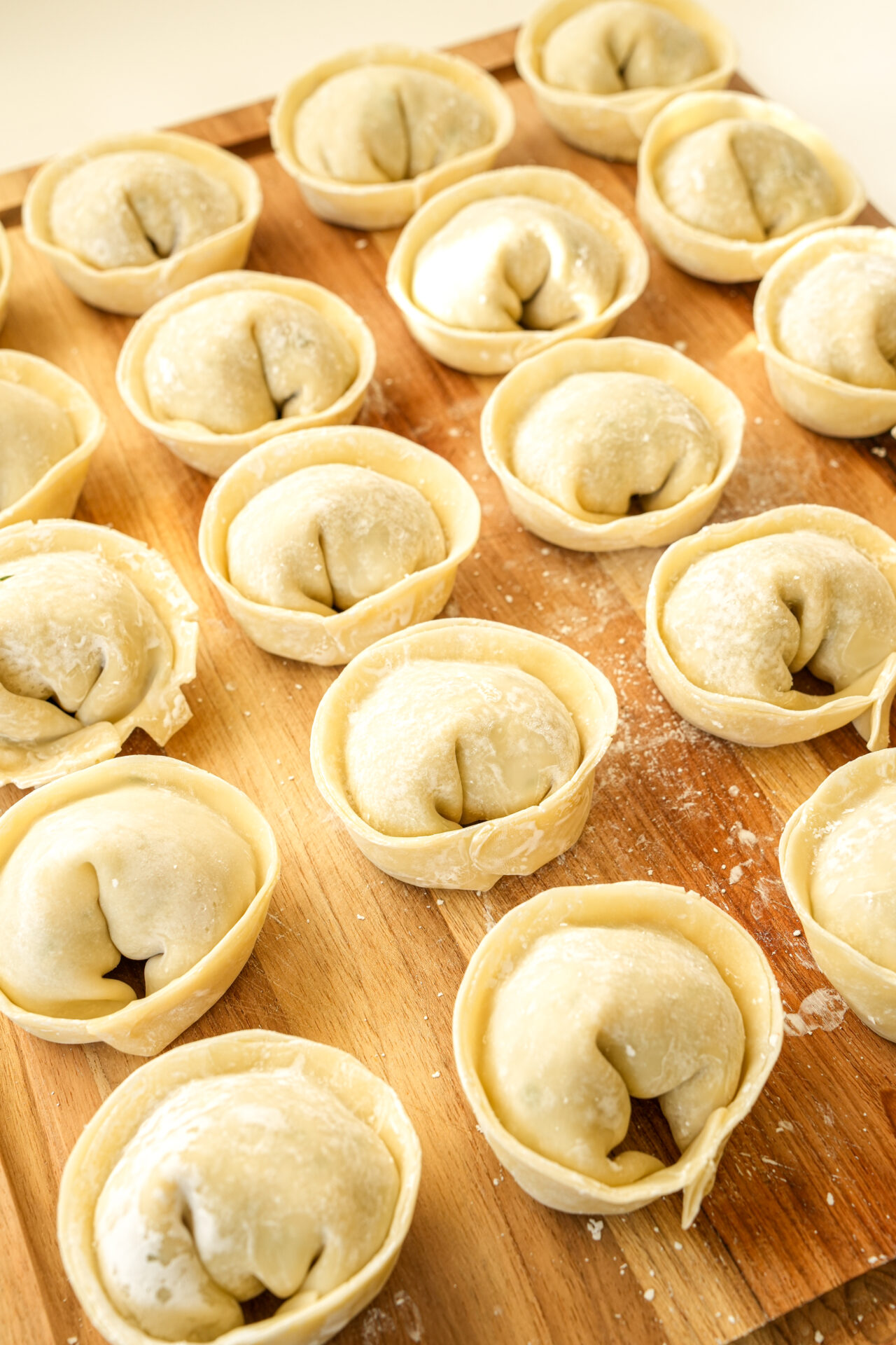 Korean Kimchi Mandu Dumplings (Steamed) - One Happy Bite