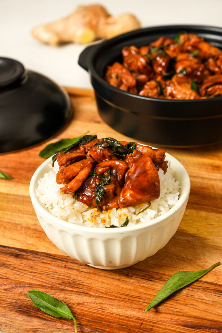 Taiwanese Three Cup Chicken (San Bei Ji) - Easy Recipe - One Happy Bite