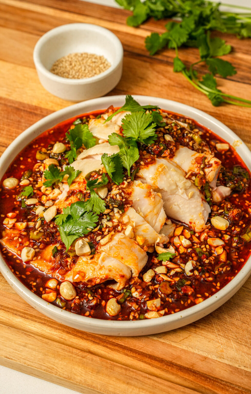 Sichuan Mouthwatering Saliva Chicken (Kou Shui Ji) - One Happy Bite